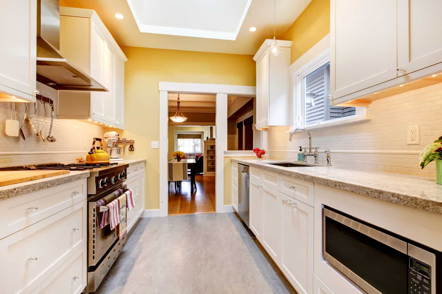 How To Make A Galley Kitchen Look Bigger Interiors Place